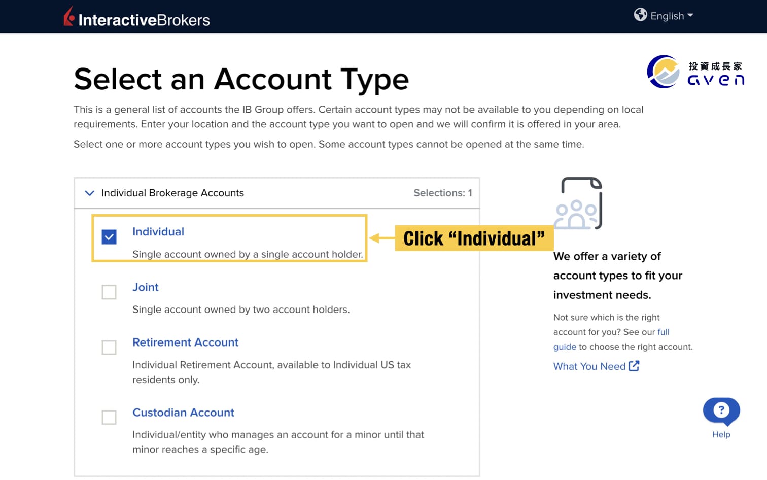 Interactive Brokers Open Account｜$1000 Sign-Up Bonus $1000｜IBKR Create Tutorial-Caven投資成長家